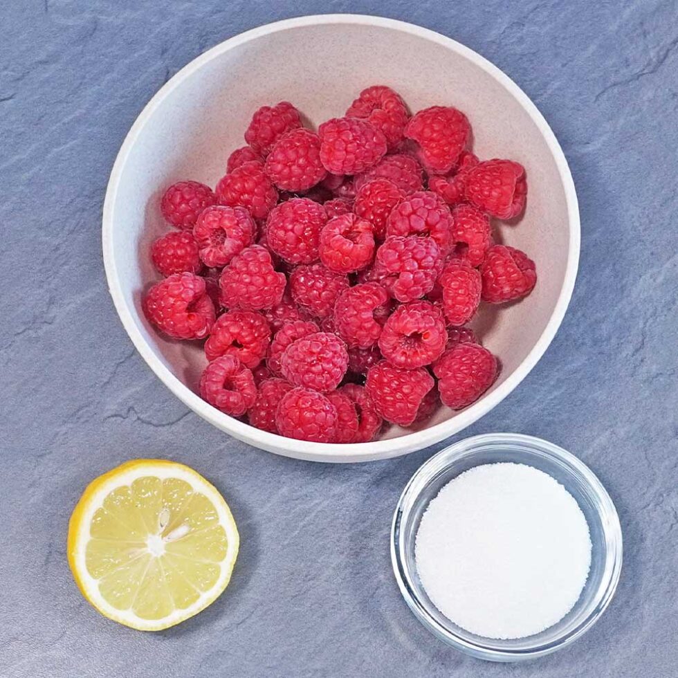Himbeersosse Aus Gefrorenen Himbeeren